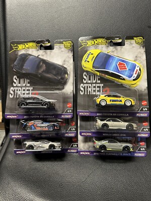 CHASE 6 Car Set * 2024 Hot Wheels Slide Street 2. Full Set 0-5 | eBay
