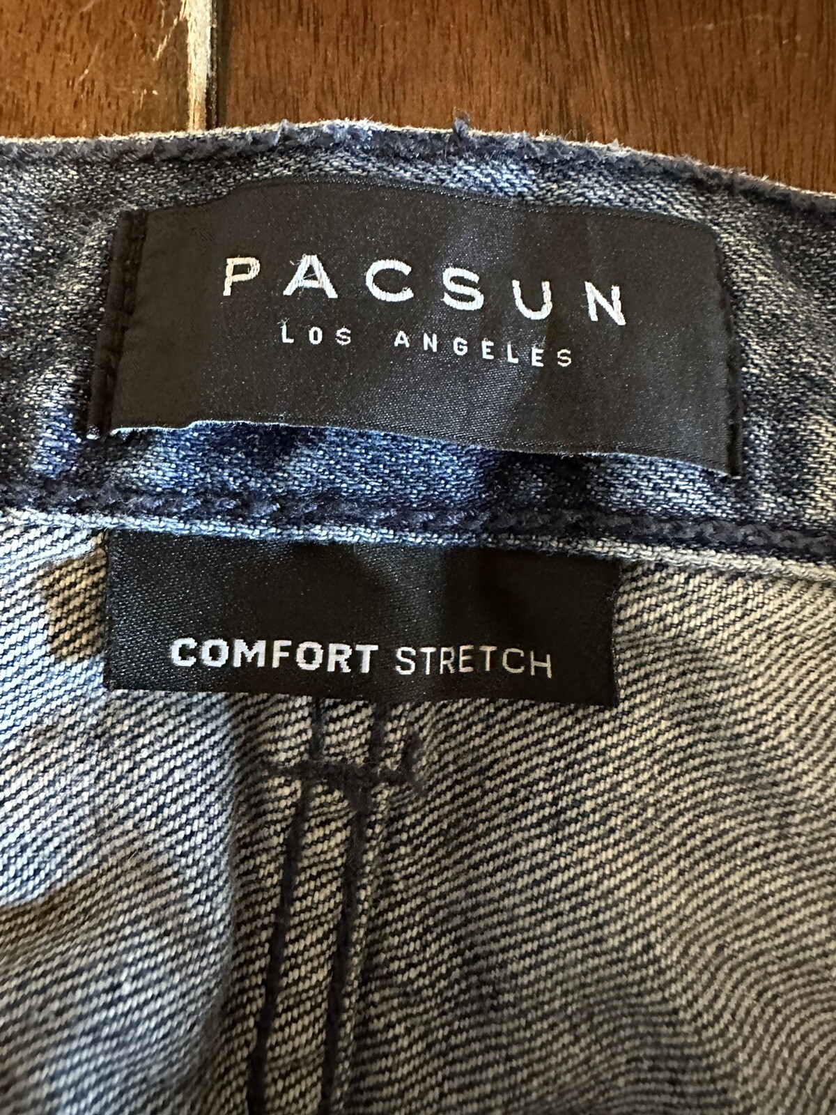 Pacsun Jeans Men 36x32 Blue Slim Comfort Stretch Raw Hem | eBay
