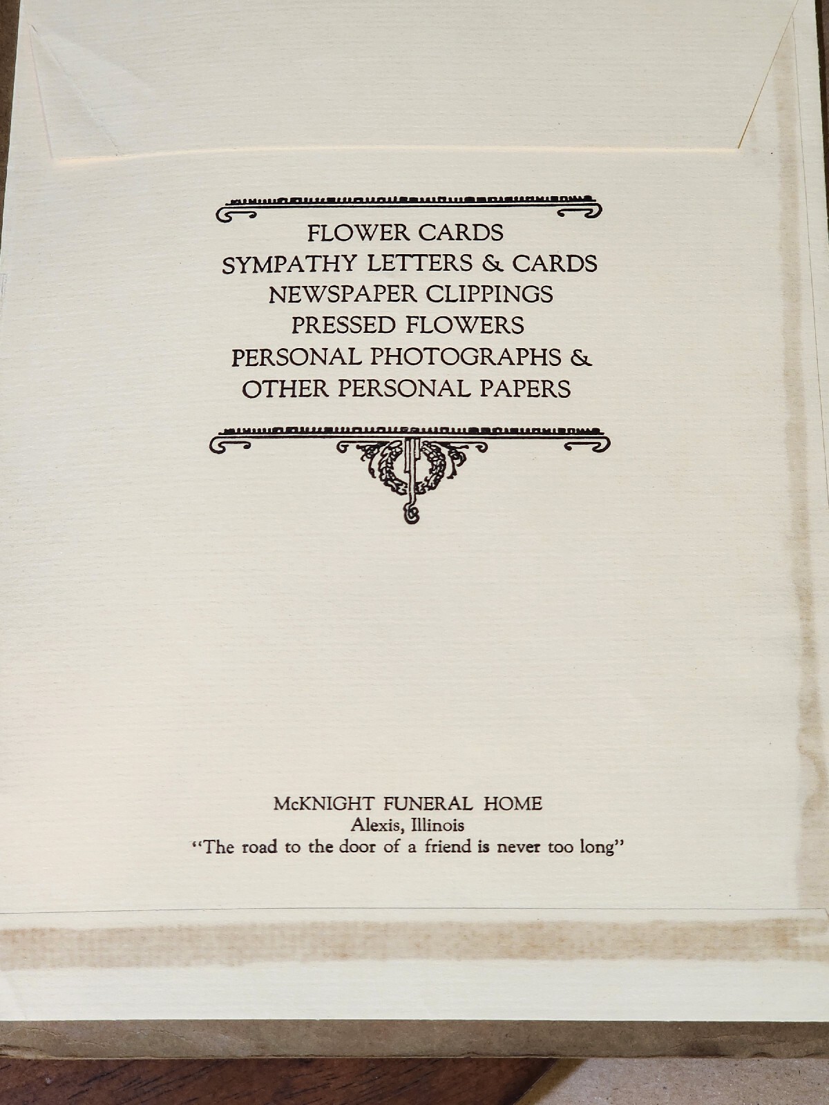 Vintage Funeral Memorial & Guest Register Book, copywright 1939 “Unused ...