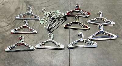 Lot Of 100 Coat Hangers Hanger Mix Plastic Clothes Trousers Jackets ...