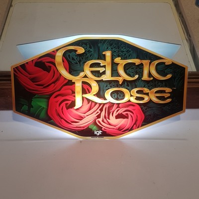 IGT "Celtic Rose" Pokie Plexi Slot Machine Topper Insert | eBay Australia