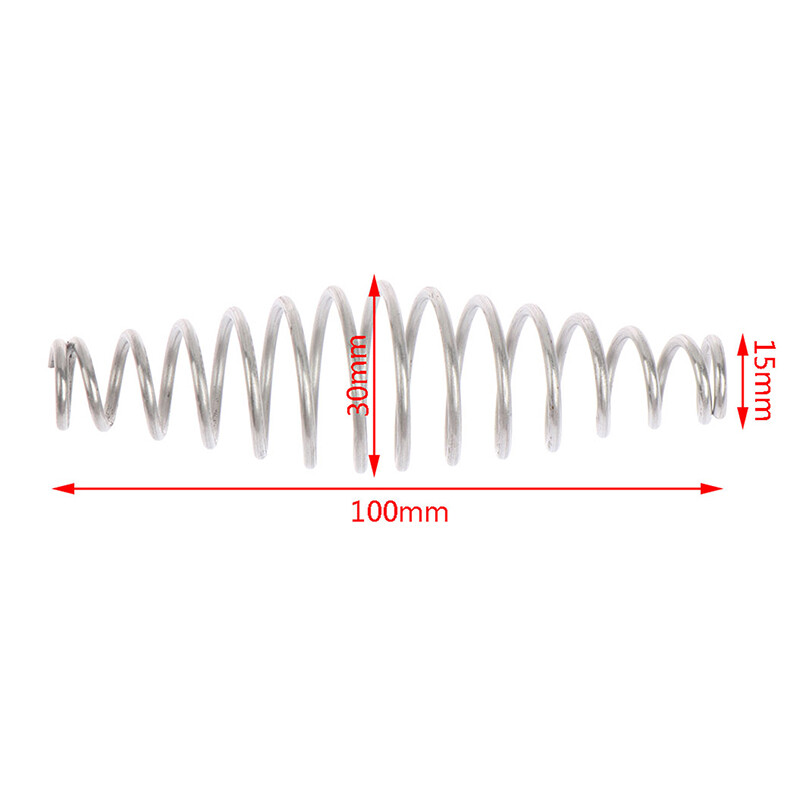 10cm Stainless Steel BBQ Heavy Duty Spring Handle Barbecue Elasticity ...