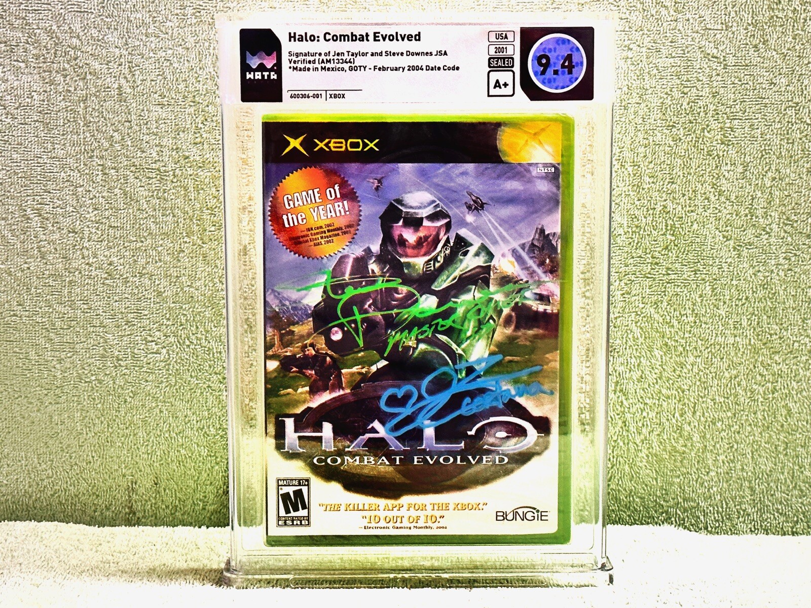 Halo: Combat Evolved Graded/Autographed By Steve Downes & Jen Taylor ...