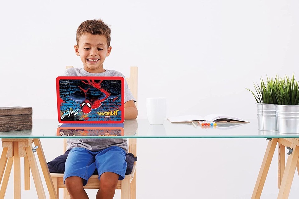LEXIBOOK JC598SPi2 SPIDERMAN Bilingual Educational Laptop Spanish ...