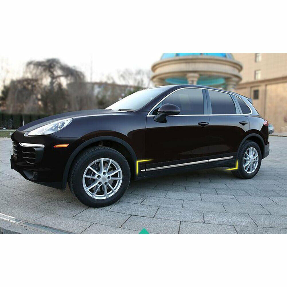 For Porsche Cayenne 2015-2018 Matte Silver Car Door Body Side Molding ...