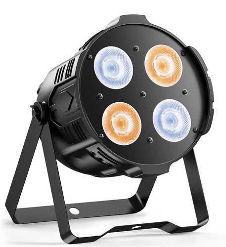 200W COB LED Stage Light Warm & Cool White DMX Uplight for DJ Church ...