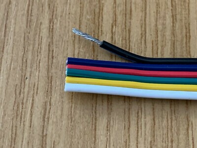 RGB+CCT 6-Core AWG20 0.52mm² LED Strip Cable Wire Extension RGB CW ...