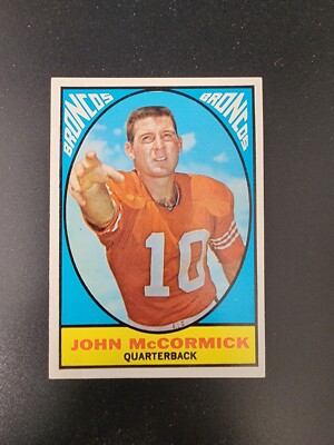 1967 Milton Bradley John McCormick Quarterback Broncos #31 Win-A-Card ...