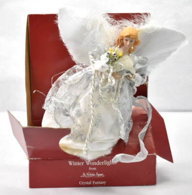 St Nicholas Square Winter Wonderlight Crystal Fantasy Fiber Optic Angel ...