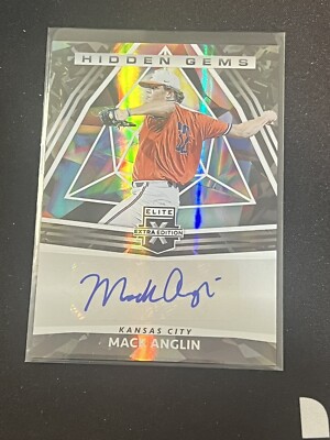 Mack Anglin Autographed Rookie 2022 Elite Extra Edition Hidden Gems #HG ...