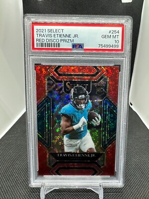 2022 Panini Select Travis Etienne Jr Red Disco Prizm Rookie SSP #/49 ...