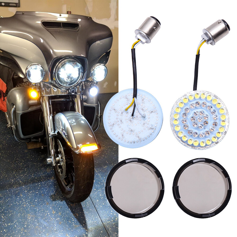 2X 1157 LED Turn Signals Blinker For Harley Davidson Street Glide ...