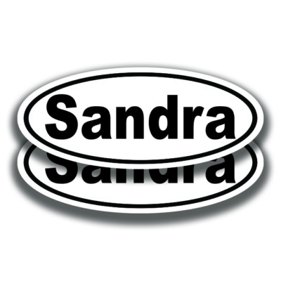 SANDRA NAME DECALs 2 Stickers Bogo Car Truck Bumper Window | eBay