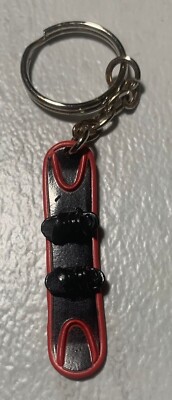 Xtreme Sports RED SNOWBOARD Keychain EXTREME SPORTS Zipper Pull | eBay