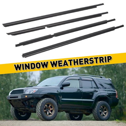 4x Outer Window Weatherstrip Molding Seals Trim Fits Toyota 4Runner ...