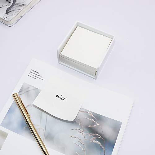 White Sticky Note Holder 3x3 Inch Self Stick Notes Cube Dispenser Ps ...