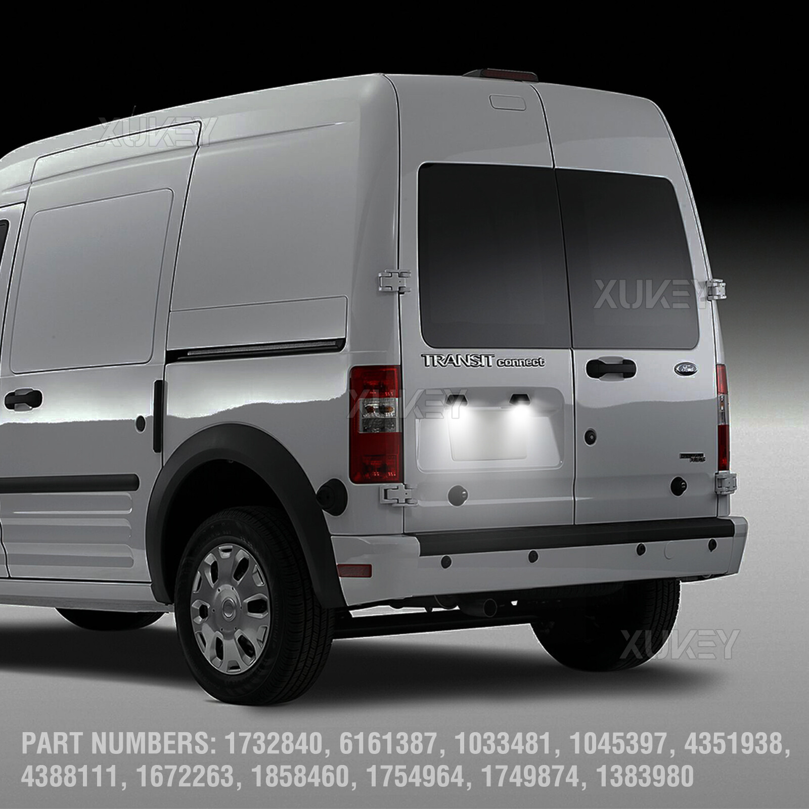 2stk. KENNZEICHENLEUCHTE LED für FORD TRANSIT 5 6 7 TOURNEO CONNECT ...