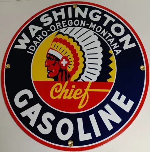 Vintage Replica Gasoline Signs -Washington Gasoline - Made in the U.S.A ...