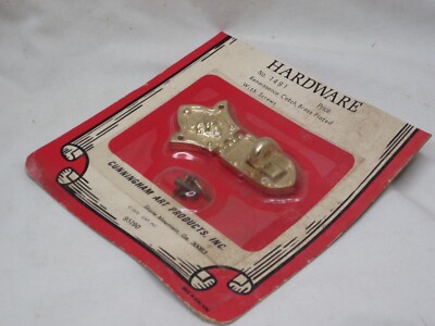 vintage nos Ornamental Hardware lion head detail Renaissance Catch ...