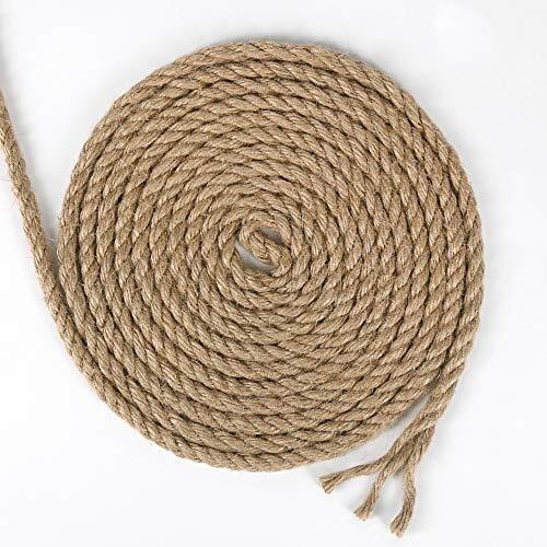 Jute Rope, 50 Feet Strong and Heavy Duty Natural Jute Twine for ...