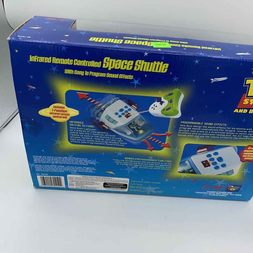 vintage toy story and beyond infrared remote controlled spece shuttle ...