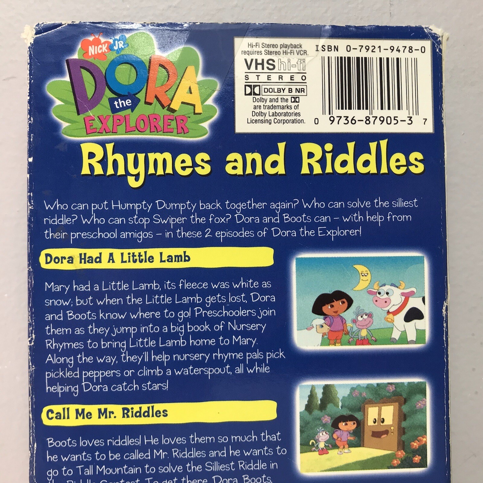 Nickelodeon Dora the Explorer Rhymes & | Grelly USA