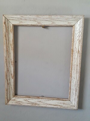 White Wash Wooden frame Vintage rustic farm antique look | eBay