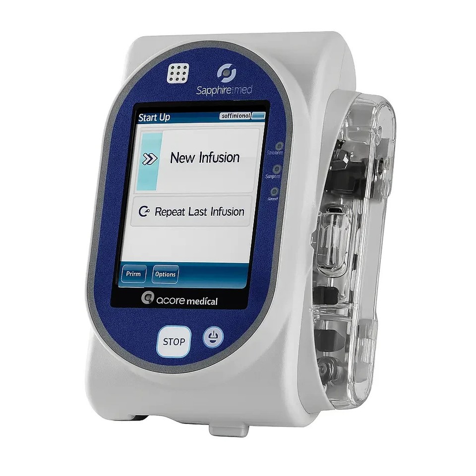 Q CORE MEDICAL SAPPHIRE MULTI THERAPY INFUSION PUMP WITH BRACKET AND ...