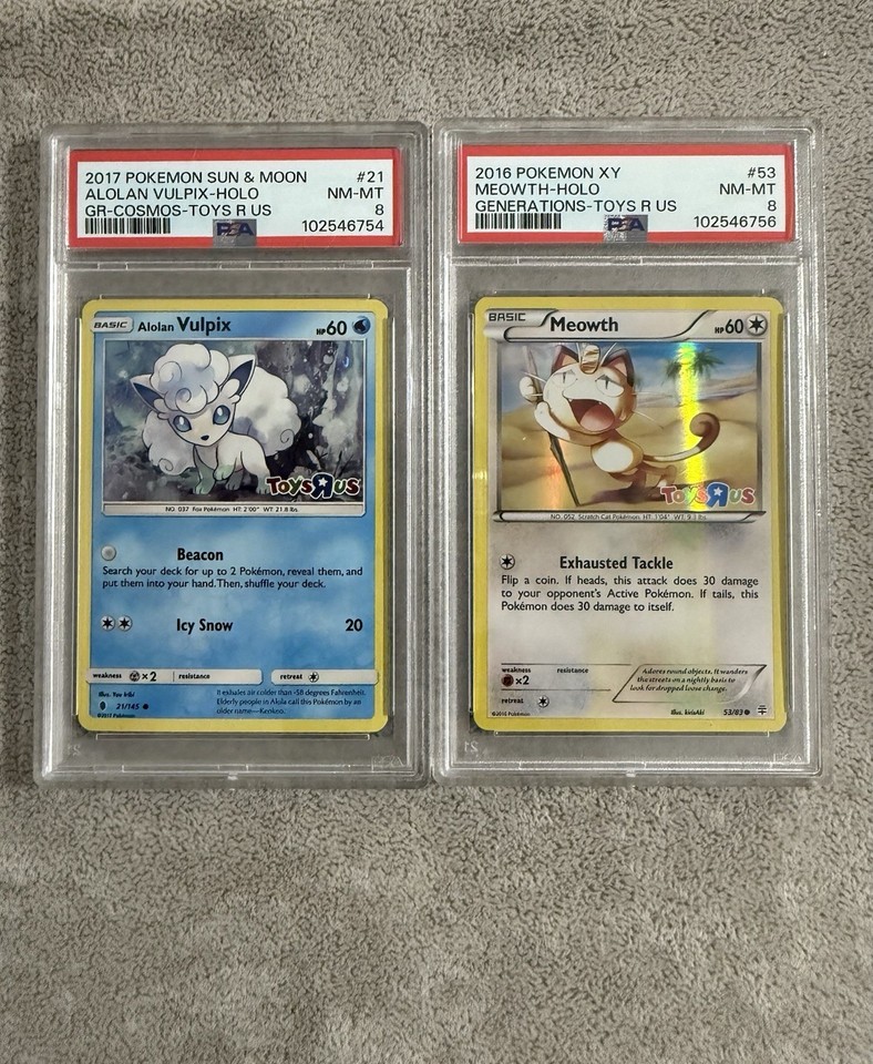 Pokémon Toys R Us Exclusive Holo Promo PSA Bundle Lot of 7. Pikachu ...