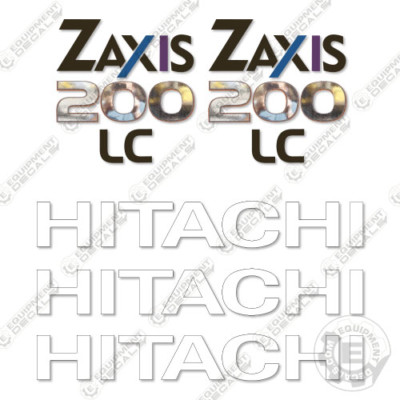 Fits Hitachi Z-Axis 200 LC Excavator Equipment Decals ZAxis | eBay