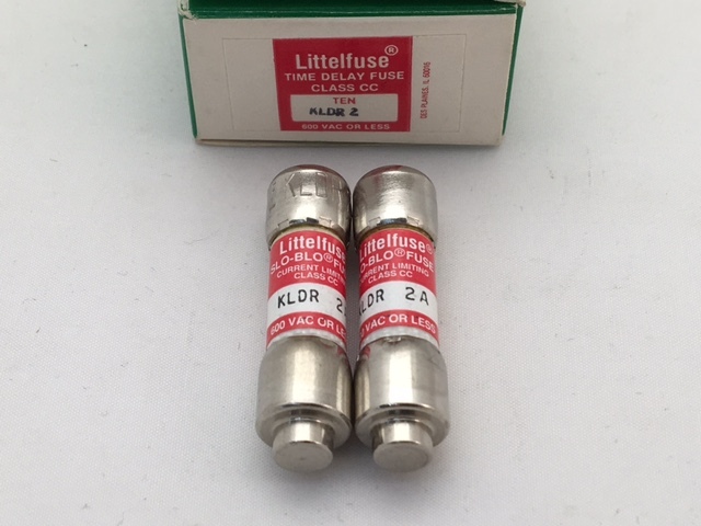 KLDR2 – Littelfuse, 2 Amp 600vac, Slow Blow (Class CC) Fuse, (Size: 5AG ...