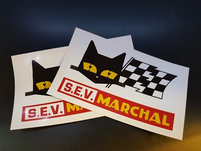 2 x Classic SEV Marchal Stickers Race & Rally Car Stickers. | eBay