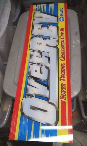 sega over rev arcade plexi marquee cracked | eBay