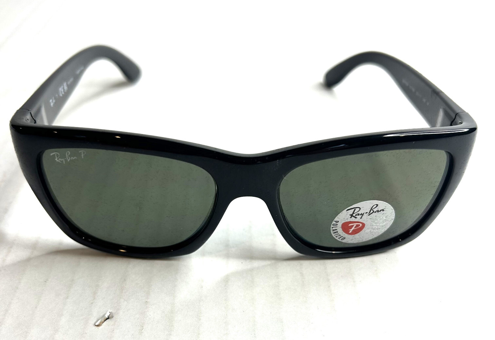 🔥New Ray-Ban RB4194 601/9A Black Frame Polished Square Polarized ...