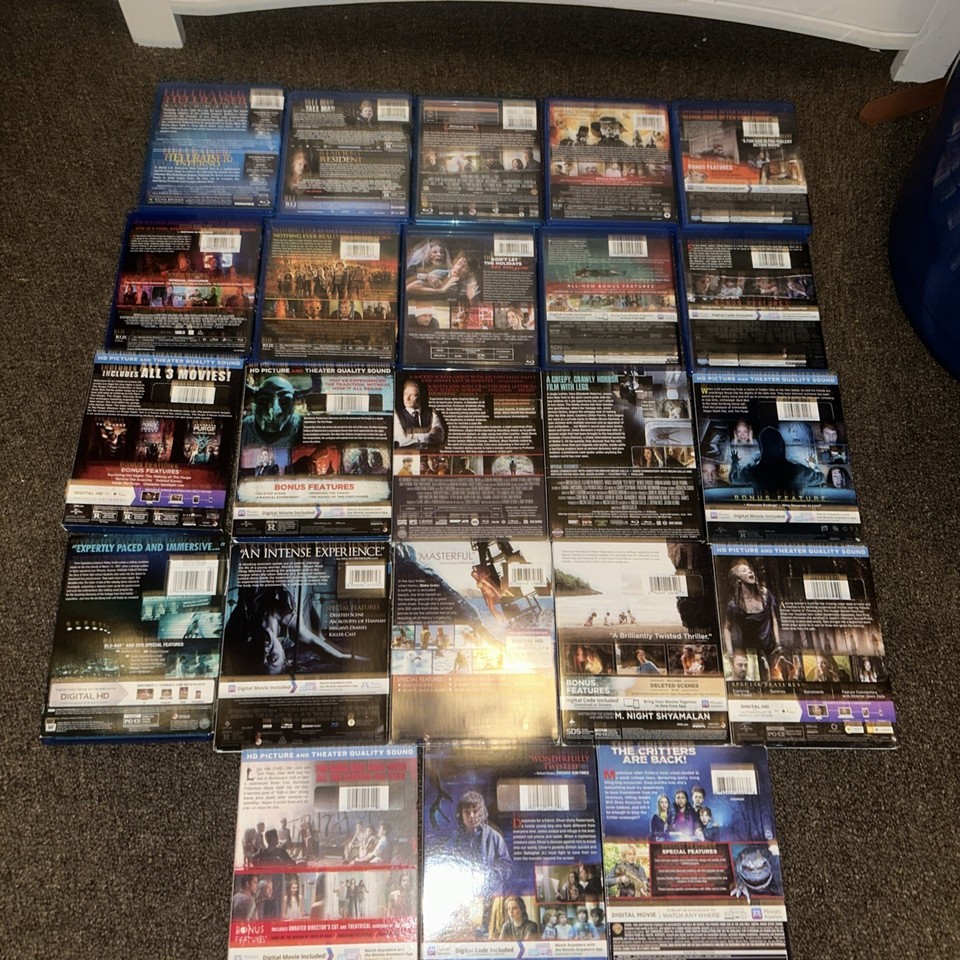 Rare Horror Blu-ray Lot OOP Gore Hellraiser Ghosts | eBay