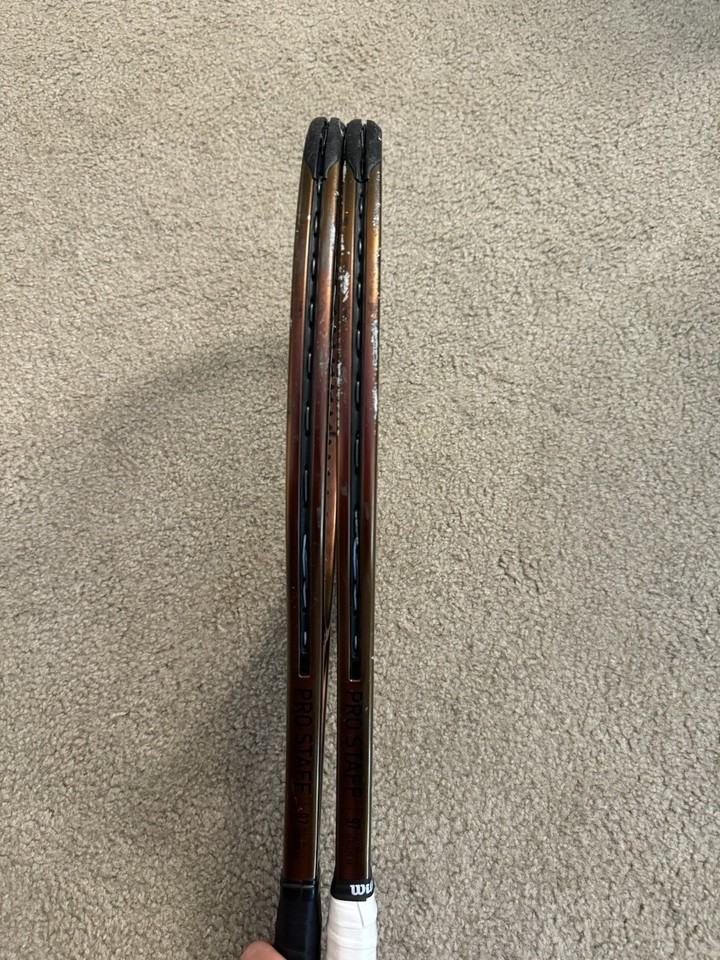 Wilson Pro Staff 97 V14 Tennis Racquets Grip Size 4 1/4 (2 Racquets) | eBay