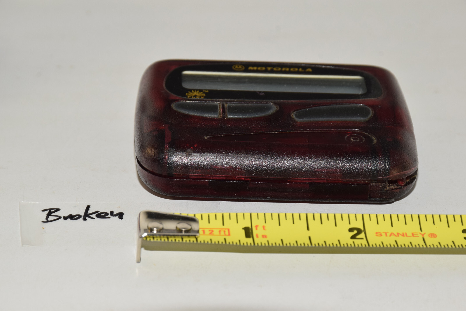 Motorola Express Xtra FLX 929.9875 MHz Frequency Red Clear Flex Pager ...