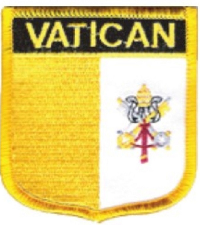 VATICAN SHIELD FLAG EMBROIDERED PATCH -- IRON-ON -- NEW 2.5" x 2.75" | eBay