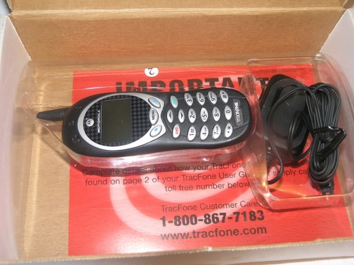Vintage MOTOROLA 120T TracFone - New in the box w/ manual | eBay