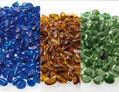 Decorative Round Glass Pebbles / Stones Choice of Colours & Quantities ...