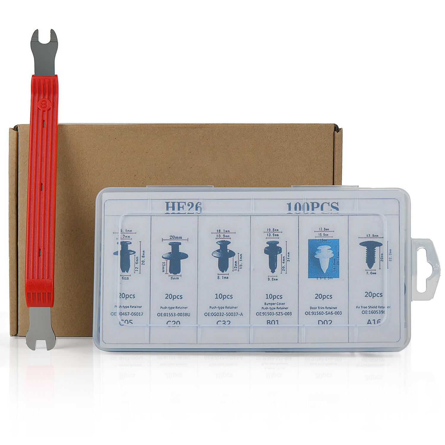 Accessories Clip Trim Car Push Pin Rivet Bumper Door Panel Retainer ...