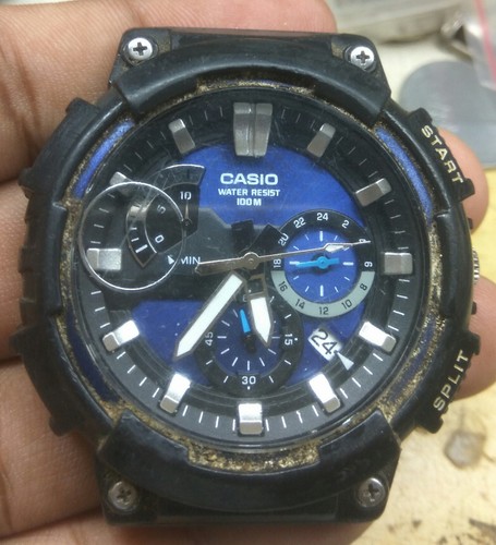 USED CASIO (5490) MCW-200H QUARTZ WATCH FOR PARTS & REPAIR ...