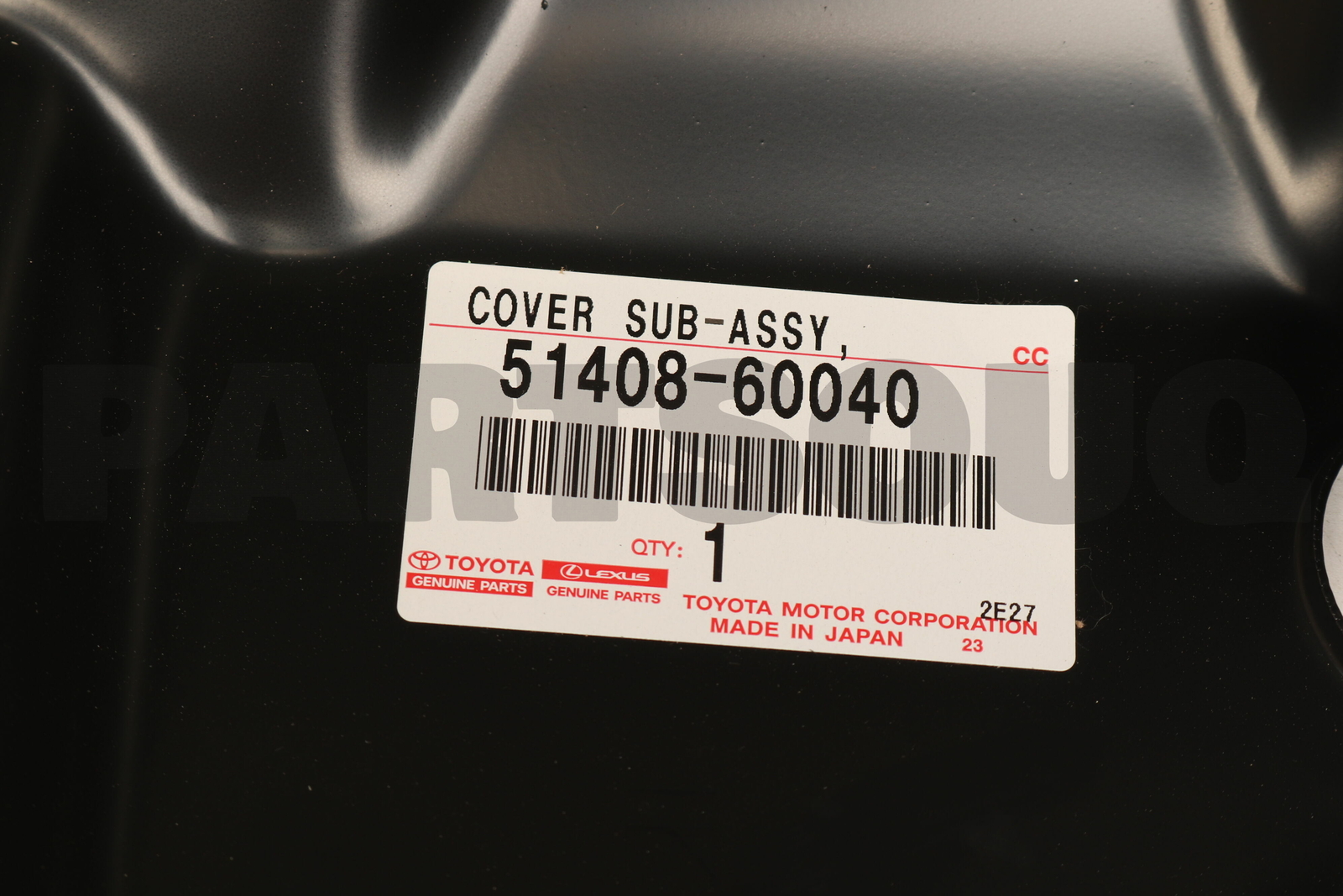 5140860040 Genuine Toyota COVER SUB-ASSY, ENGINE UNDER, RH 51408-60040 ...