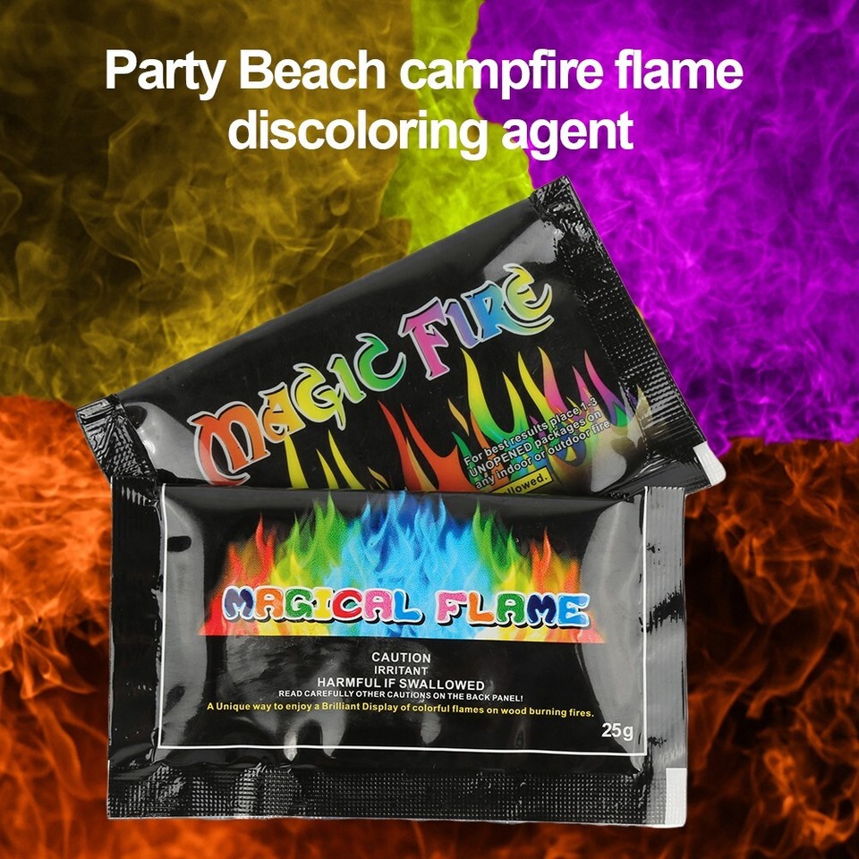 Colorful Fire Flame Powder Trick Family Party Outdoor Camping Hiking ...