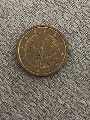 1 Euro Cent Münze Buchstabe J 2002, gestaltet von Rolf Lederbogen | eBay