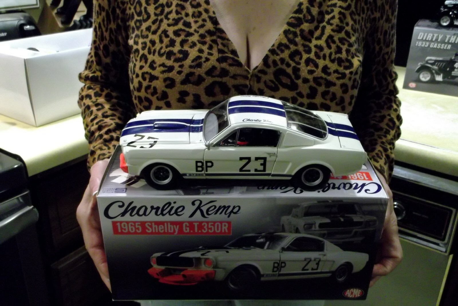 ACME 1965 SHELBY FORD GT 350R CHARLIE KEMP GMP 50th ANNIVERSARY 1:18 ...