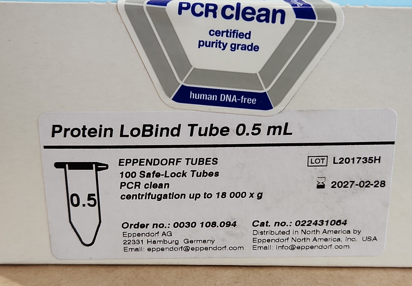 Eppendorf Tubes Protein LoBind 0.5ml 0030108094 for sale online | eBay
