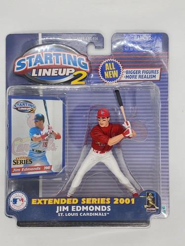 Starting Lineup 2 Jim Edmonds Action Figure Extended Series St. Louis ...