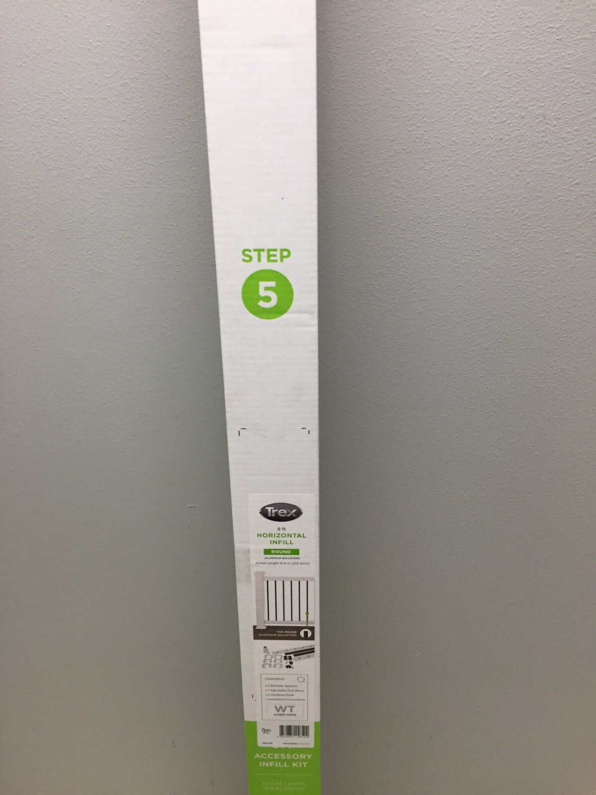 Trex 8 ft Horizontal Infill Kit Round White | eBay