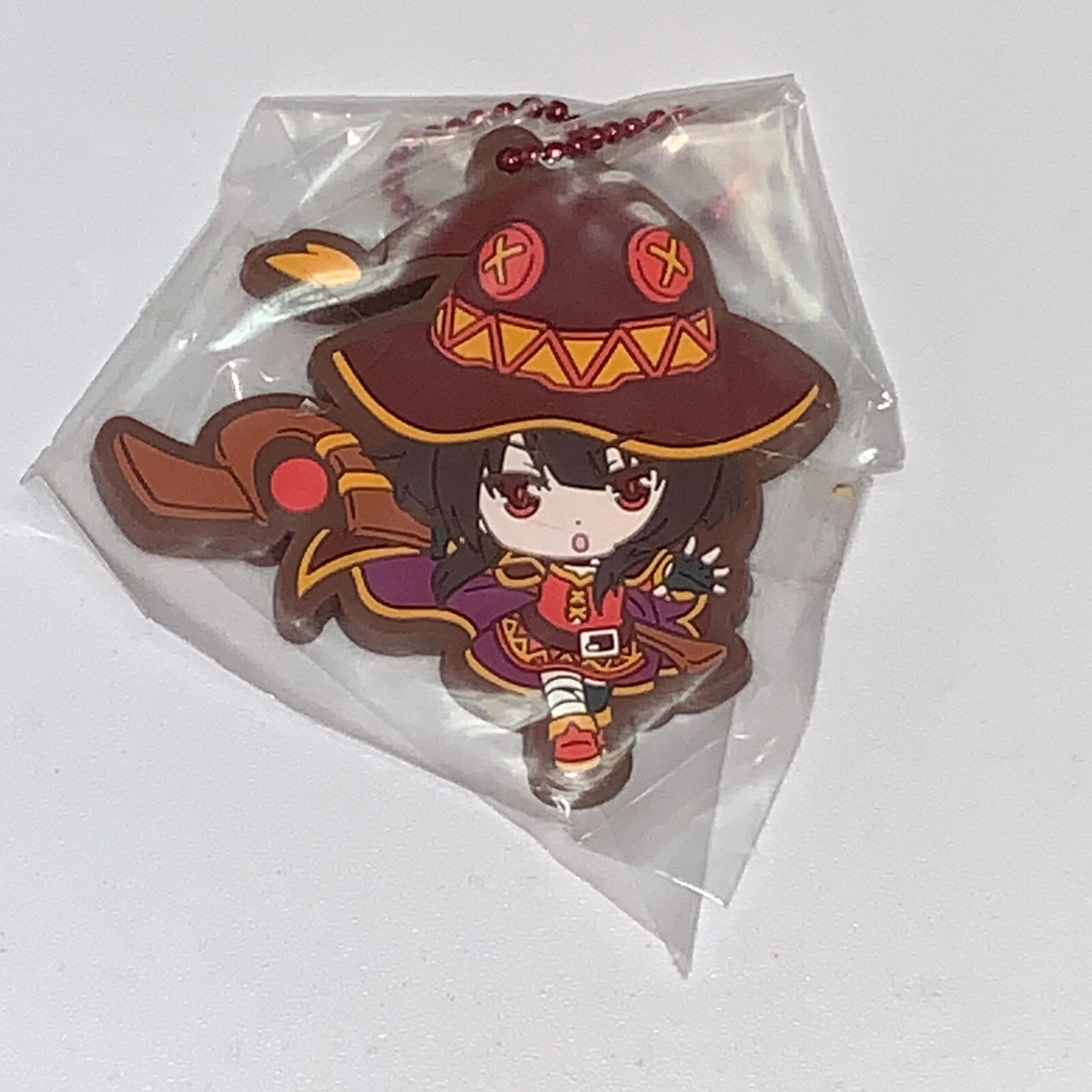Konosuba Movie Megumin Rubber Strap Kawaii Keychain Charm Bandai USA ...
